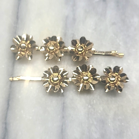 Hair | Flower Motif Hair Pins 2 Pieces | Poshmark